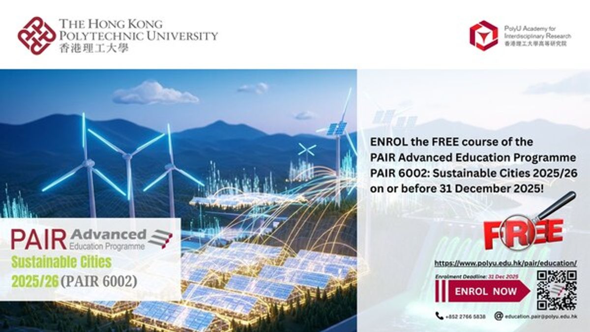 支持未來城市發展：香港理工大學推出免費高級進修課程，聚焦可持續城市建設 - 香港財經時報 HKBT